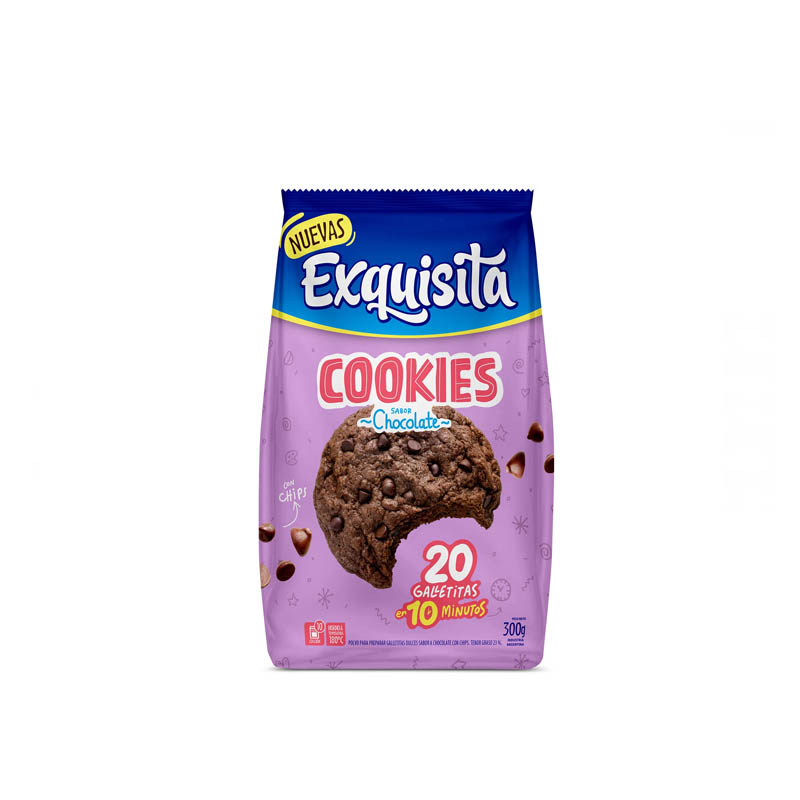 Cookies Exquisita Chocolate C/Chips X 300 Gr - SuperUno