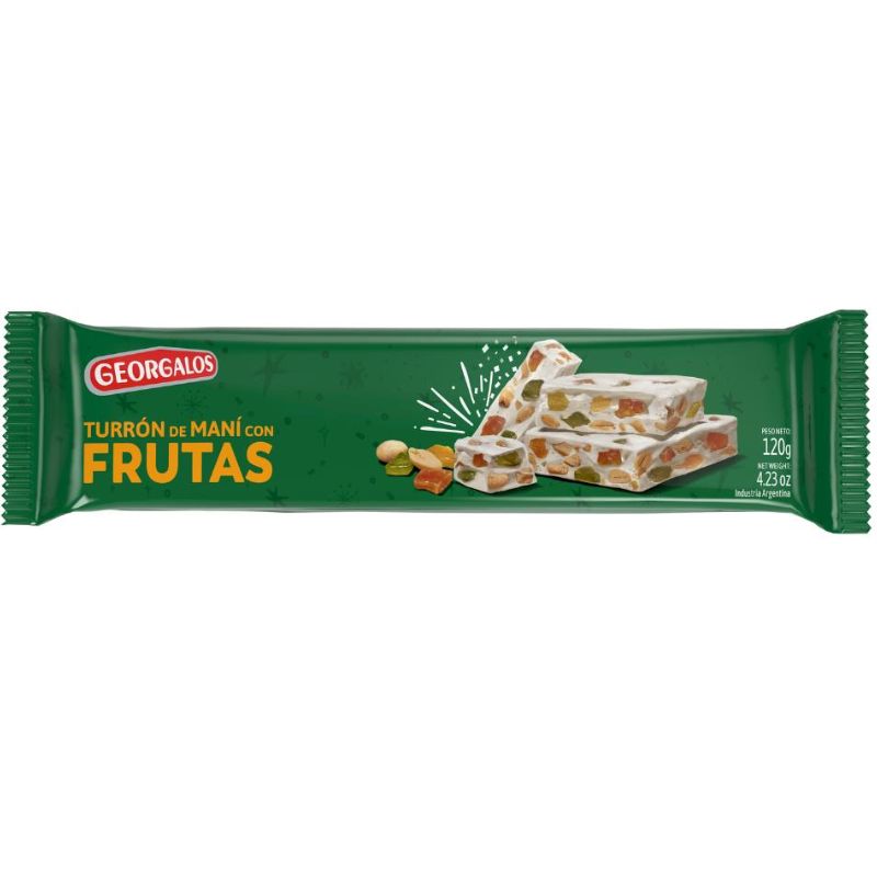 Turron Georgalos Mani Con Frutas X 120 Gr - SuperUno